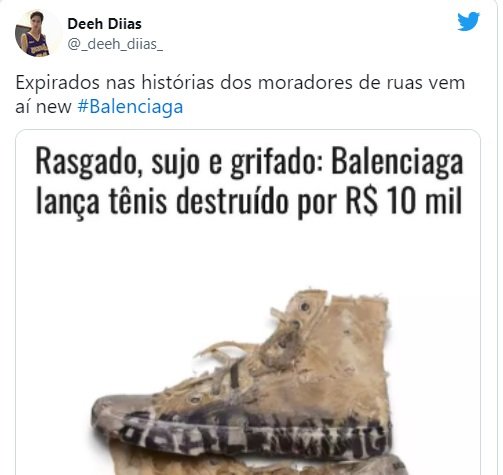 Marca vira meme após lançar tênis rasgado e surrado; Veja a repercussão