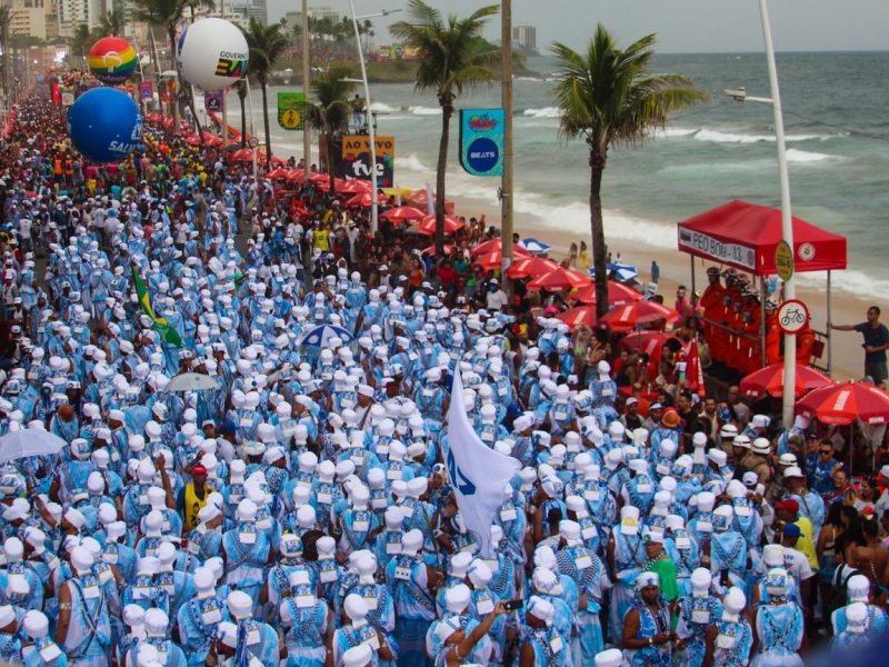 Filhos de Gandhy desfila no circuito Dodô com mensagem: "Salvem a Amazônia"
