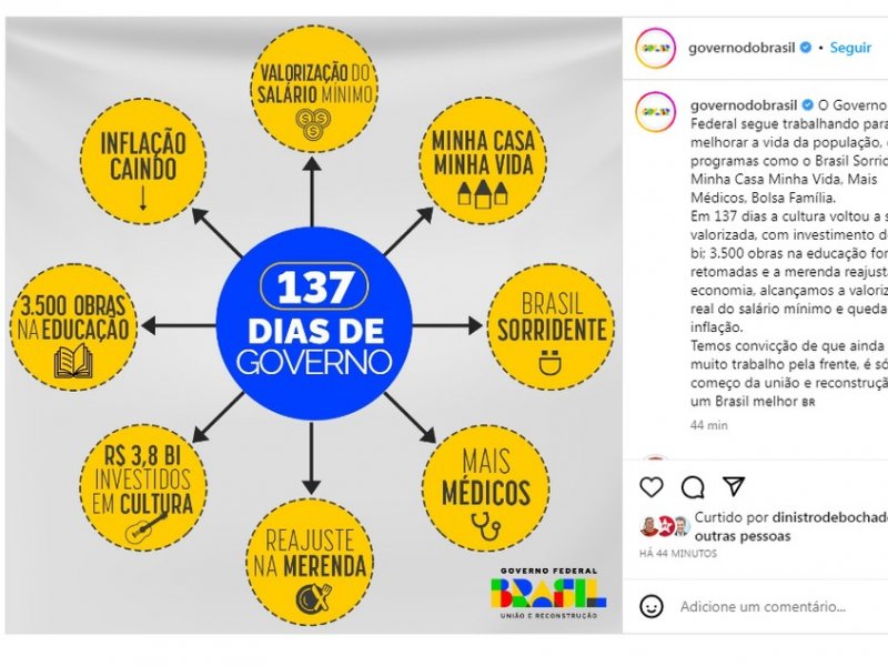 Conta oficial de Lula faz PowerPoint para ironizar cassação de Dallagnol