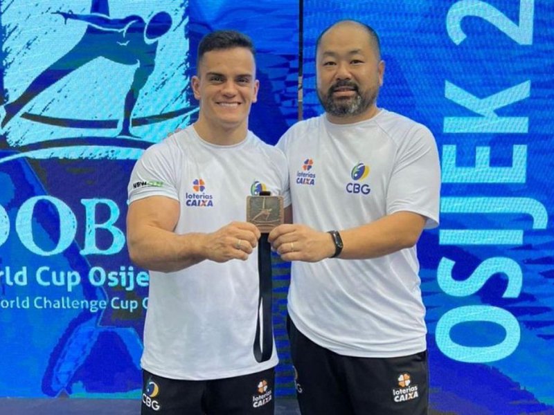Caio Souza conquista bronze em Copa do Mundo de ginástica artística