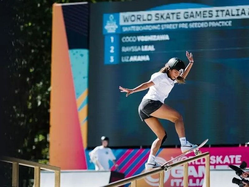 Rayssa Leal desbanca 7 japonesas e vence mundial de skate em Roma